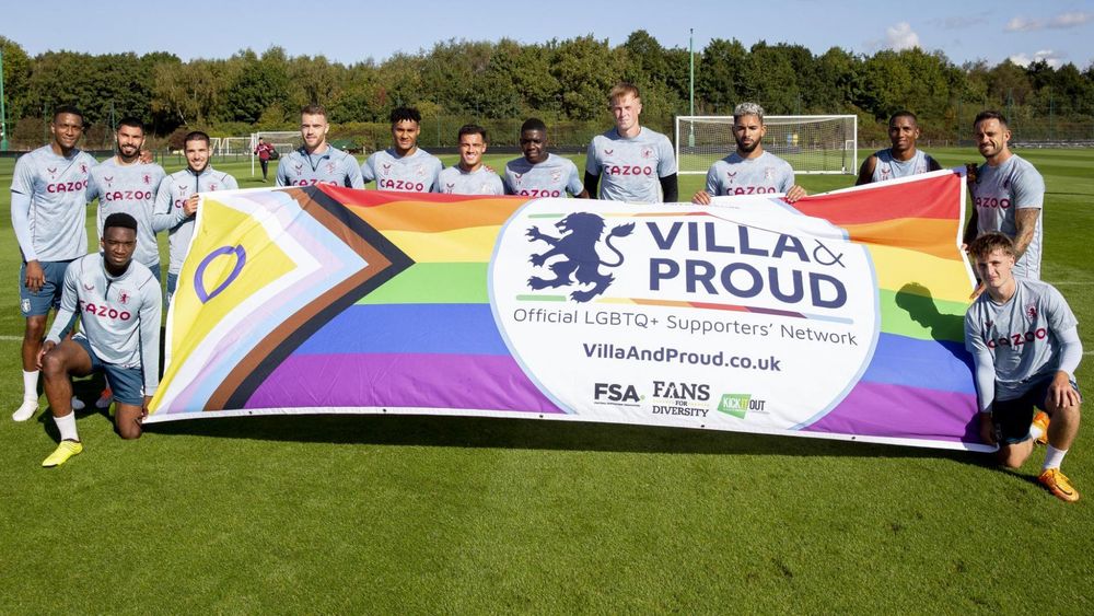 Aston Villa supports Villa & Proud and Birmingham Pride | AVFC