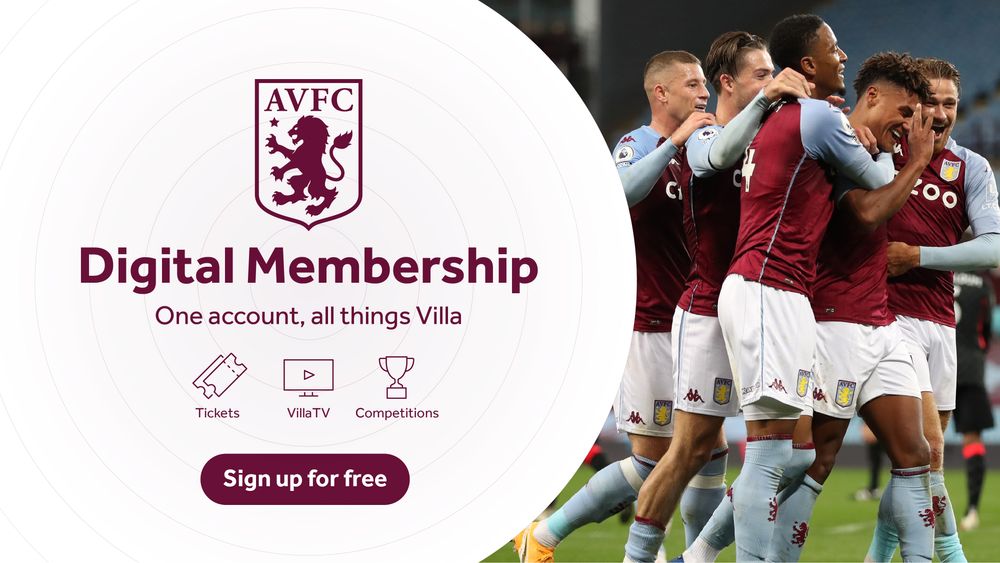 Have you created your free AVFC Digital Membership yet? It’s your ...