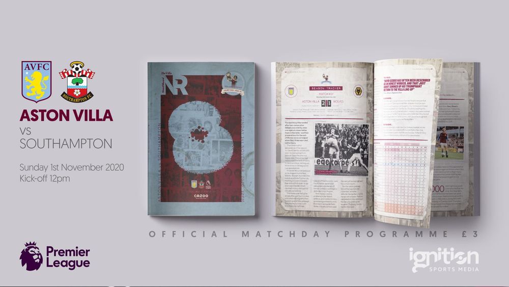 Southampton programme now on sale! | AVFC