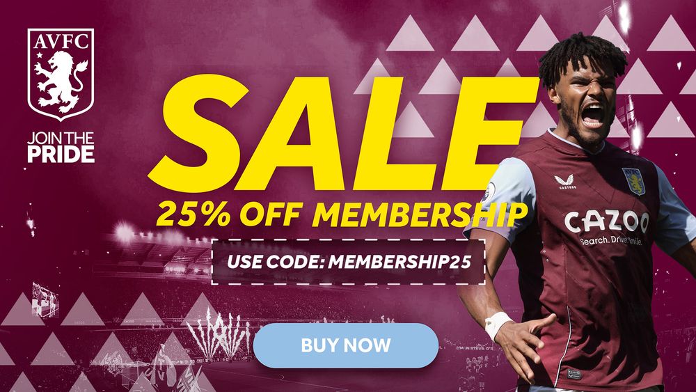 Save 25% on memberships for a limited time! | AVFC